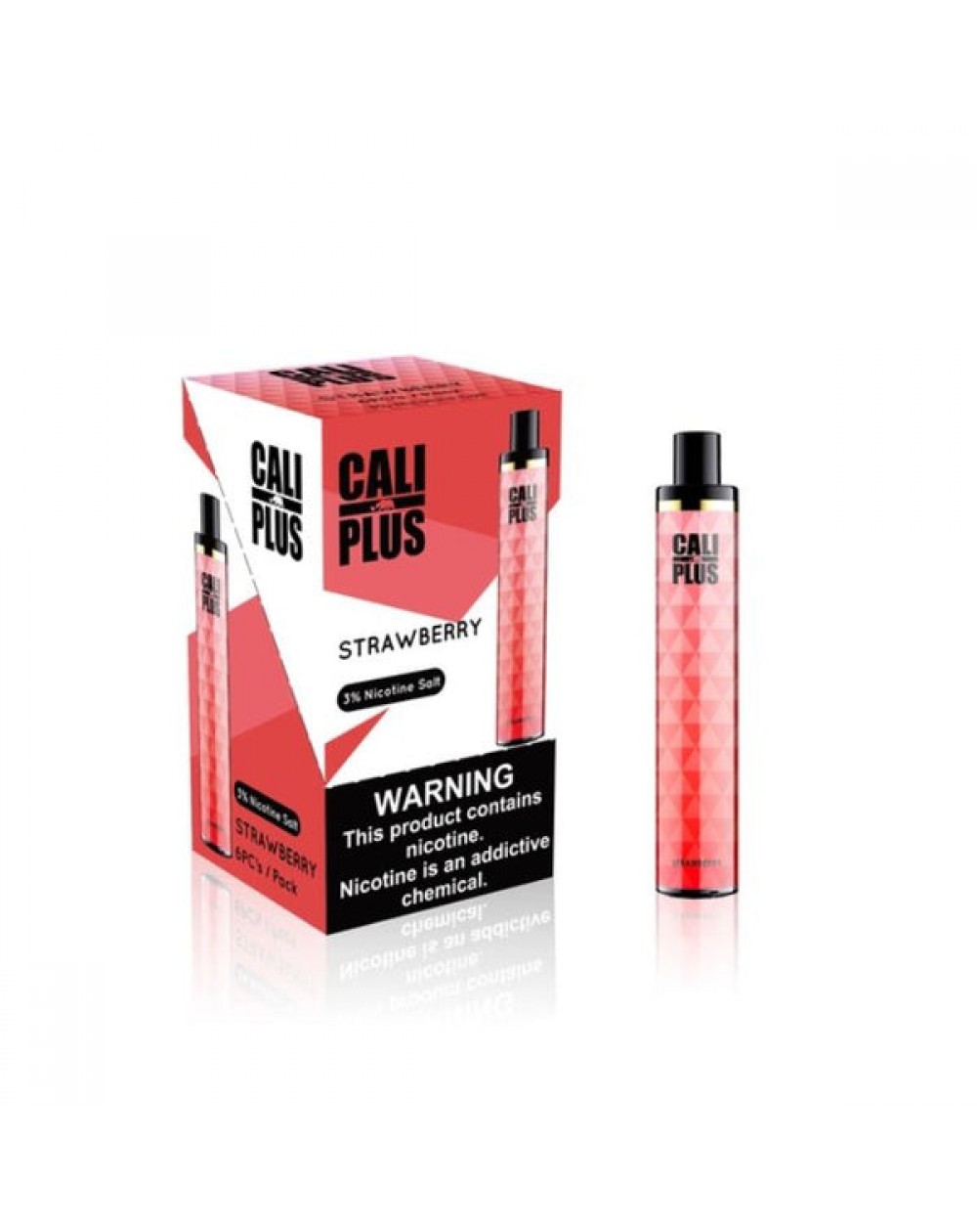 Cali Plus Strawberry Disposable Device | VapingeLiquid.com