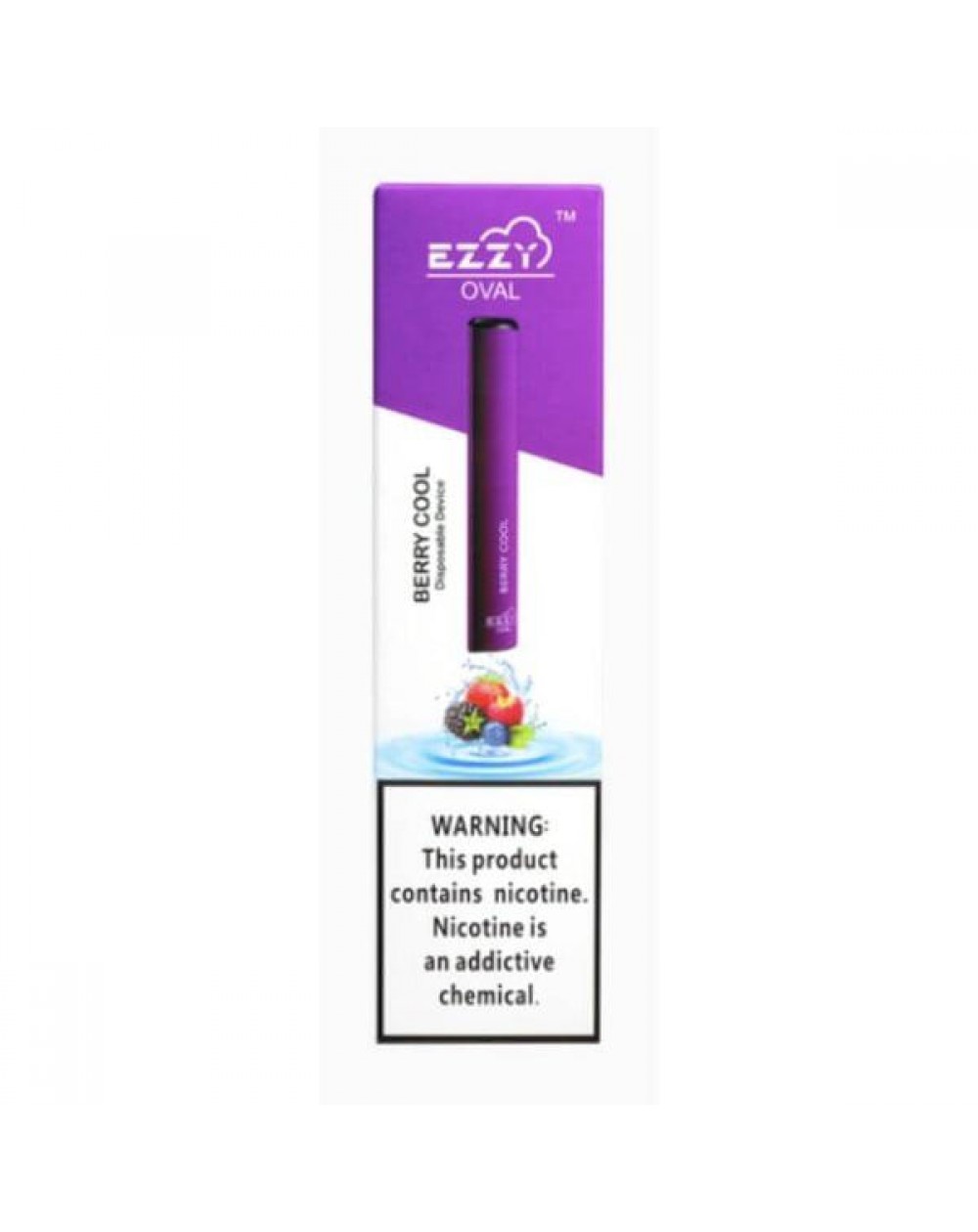 Ezzy Oval Berry Cool Disposable Device | VapingeLiquid.com