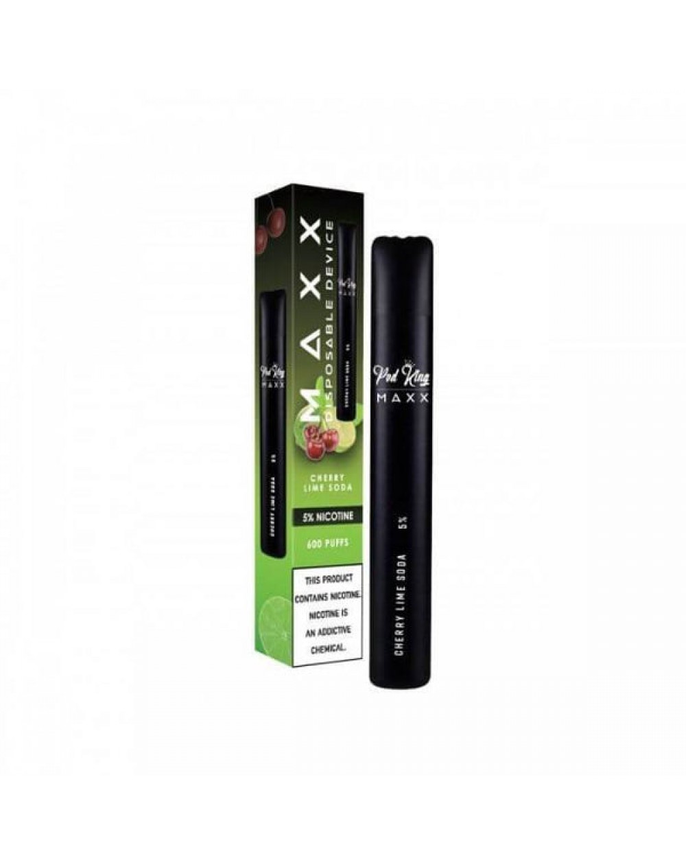 Pod King Maxx Cherry Lime Soda Disposable Device | VapingeLiquid.com