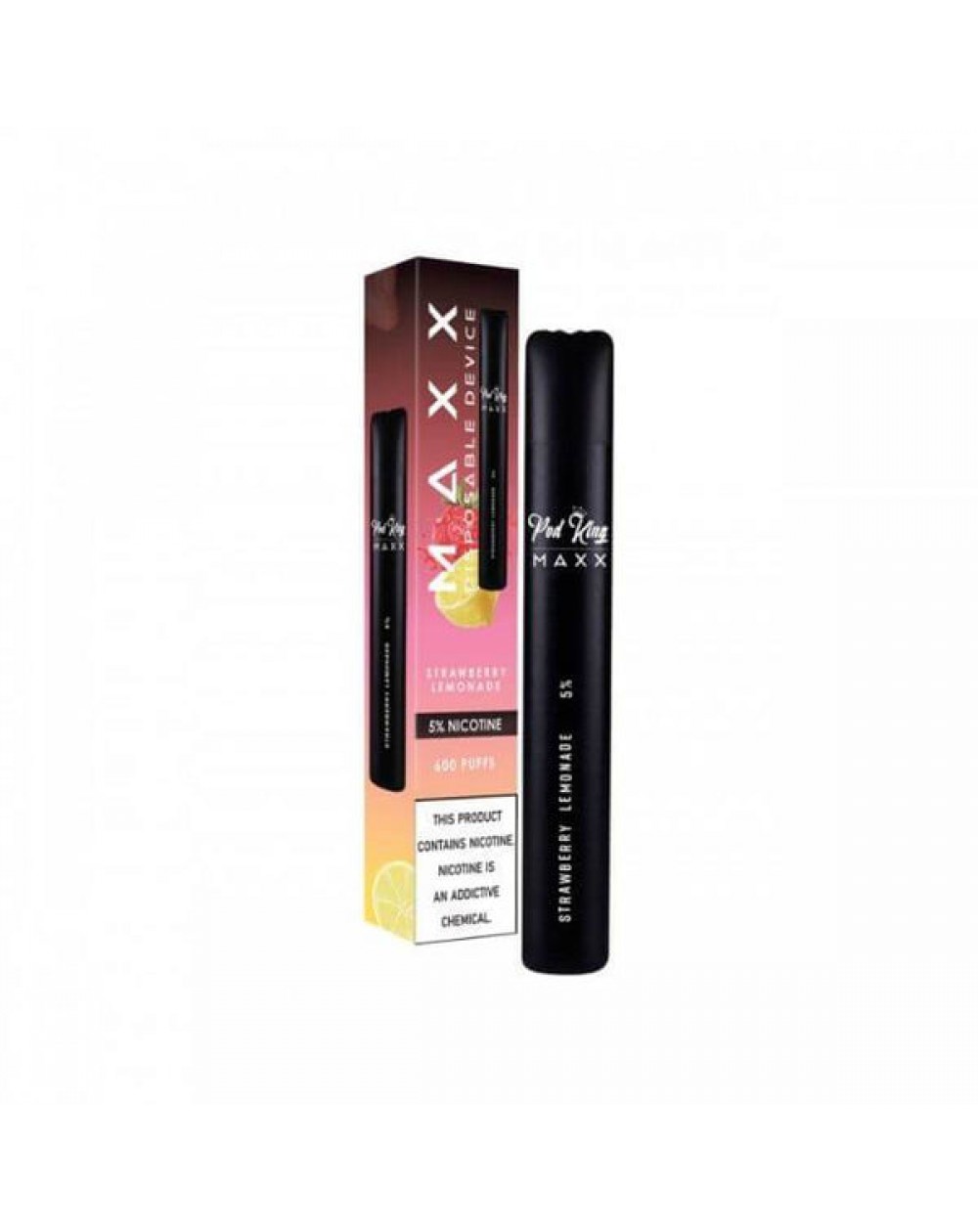 Pod King Maxx Strawberry Lemonade Disposable Device | VapingeLiquid.com