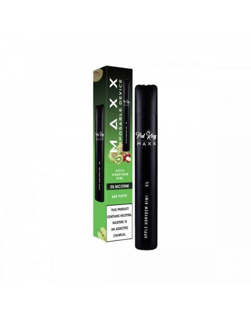 Pod King Maxx Apple Honeydew Kiwi Disposable Device | VapingeLiquid.com