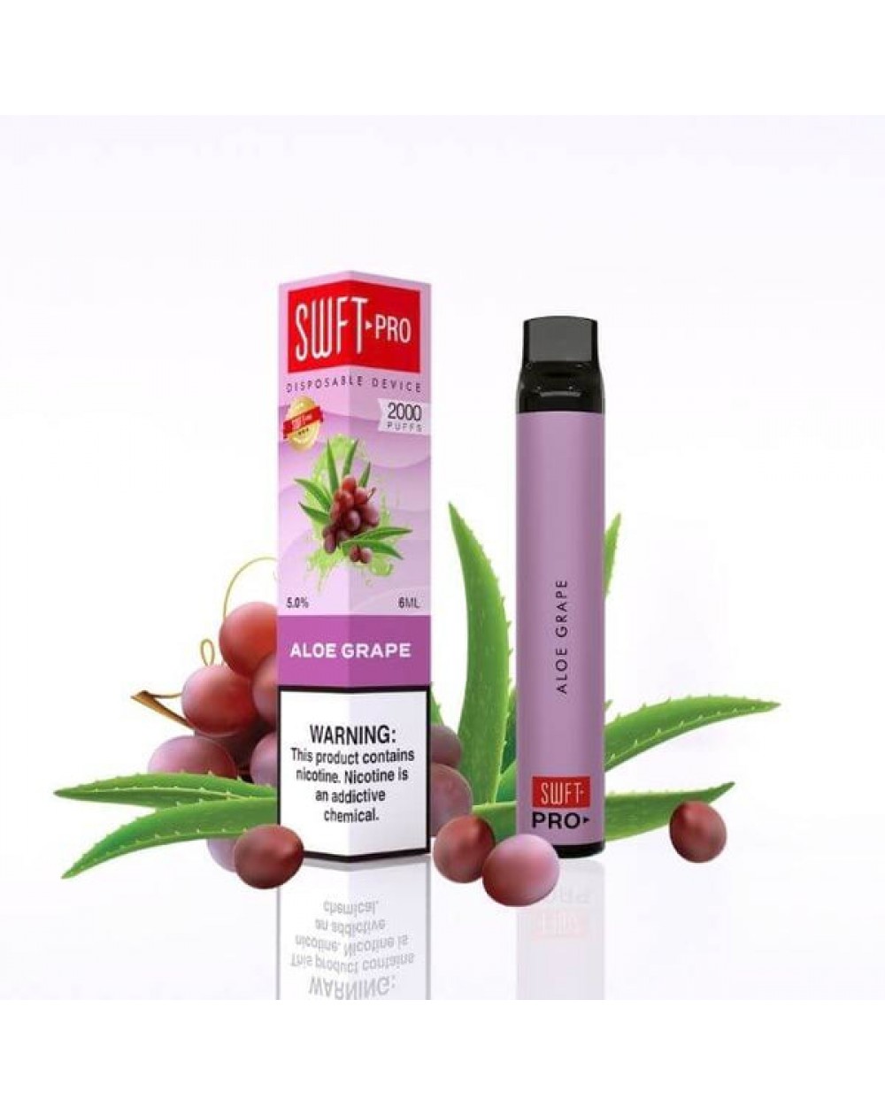 Aloe Grape Disposable Device by SWFT Pro | VapingeLiquid.com