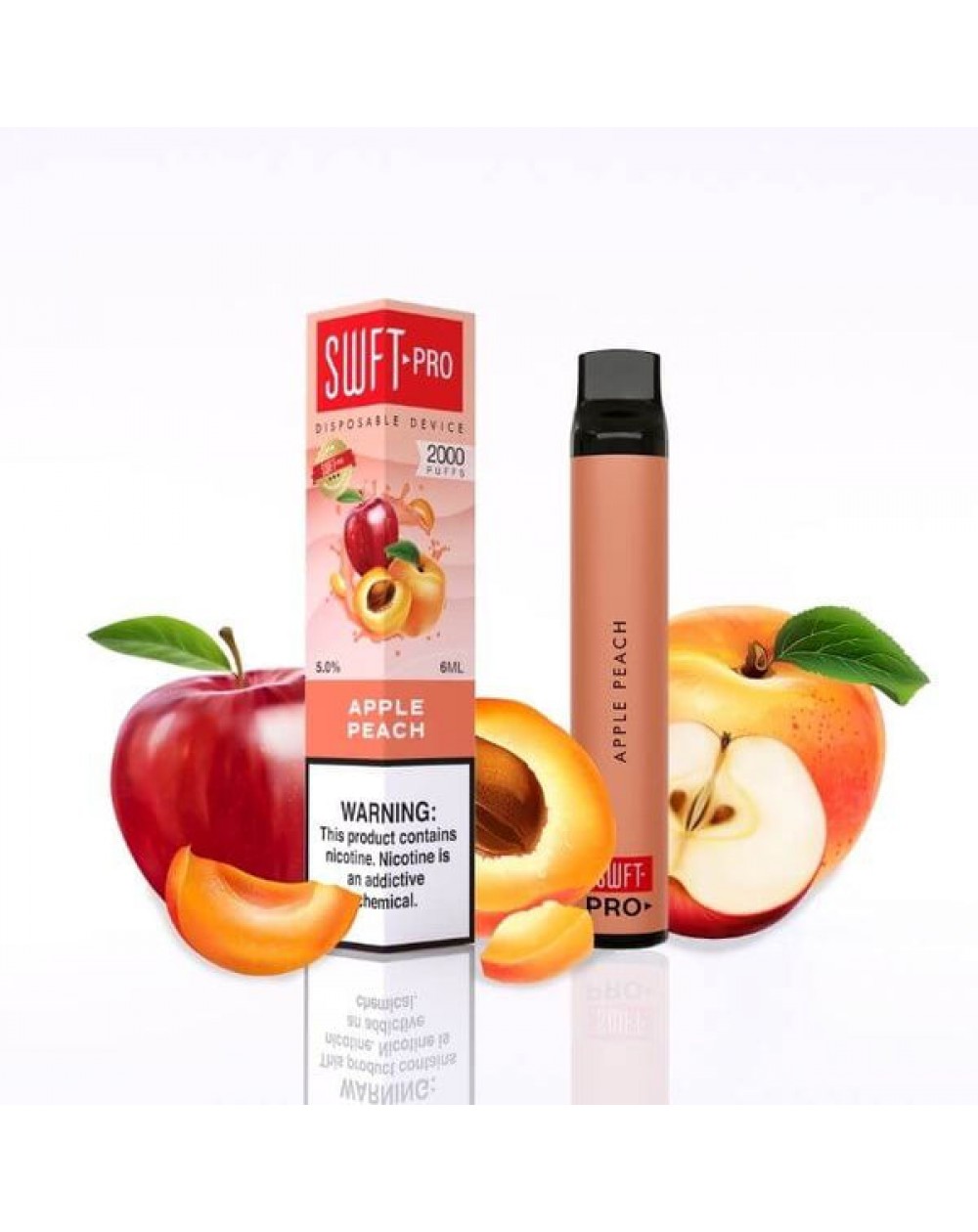 Apple Peach Disposable Device by SWFT Pro | VapingeLiquid.com