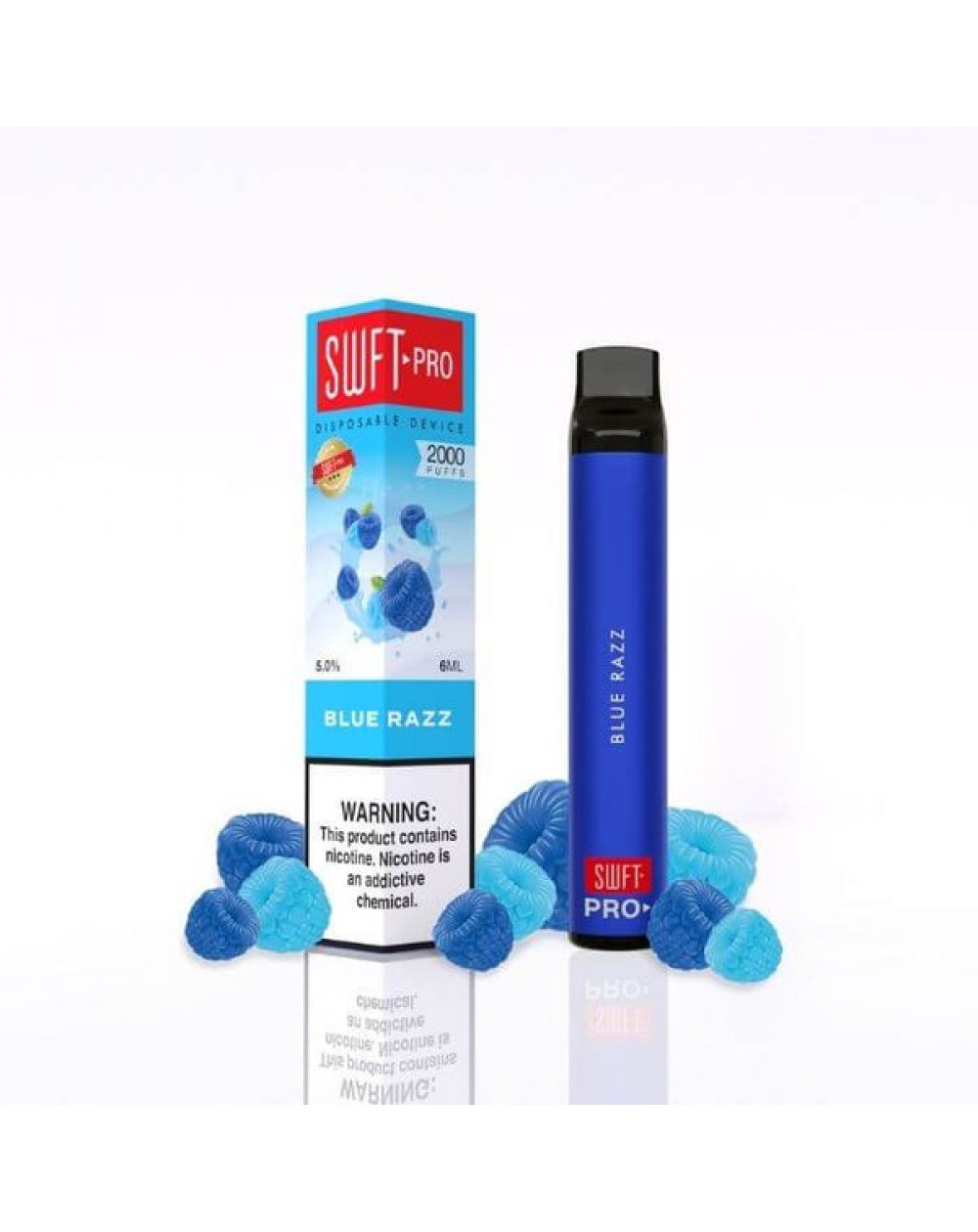 Blue Razz Disposable Device by SWFT Pro | VapingeLiquid.com