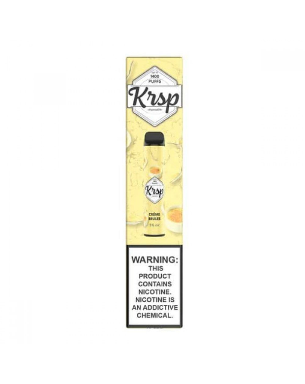 Creme Brulee Disposable Device by KRSP 1400 Puffs | VapingeLiquid.com
