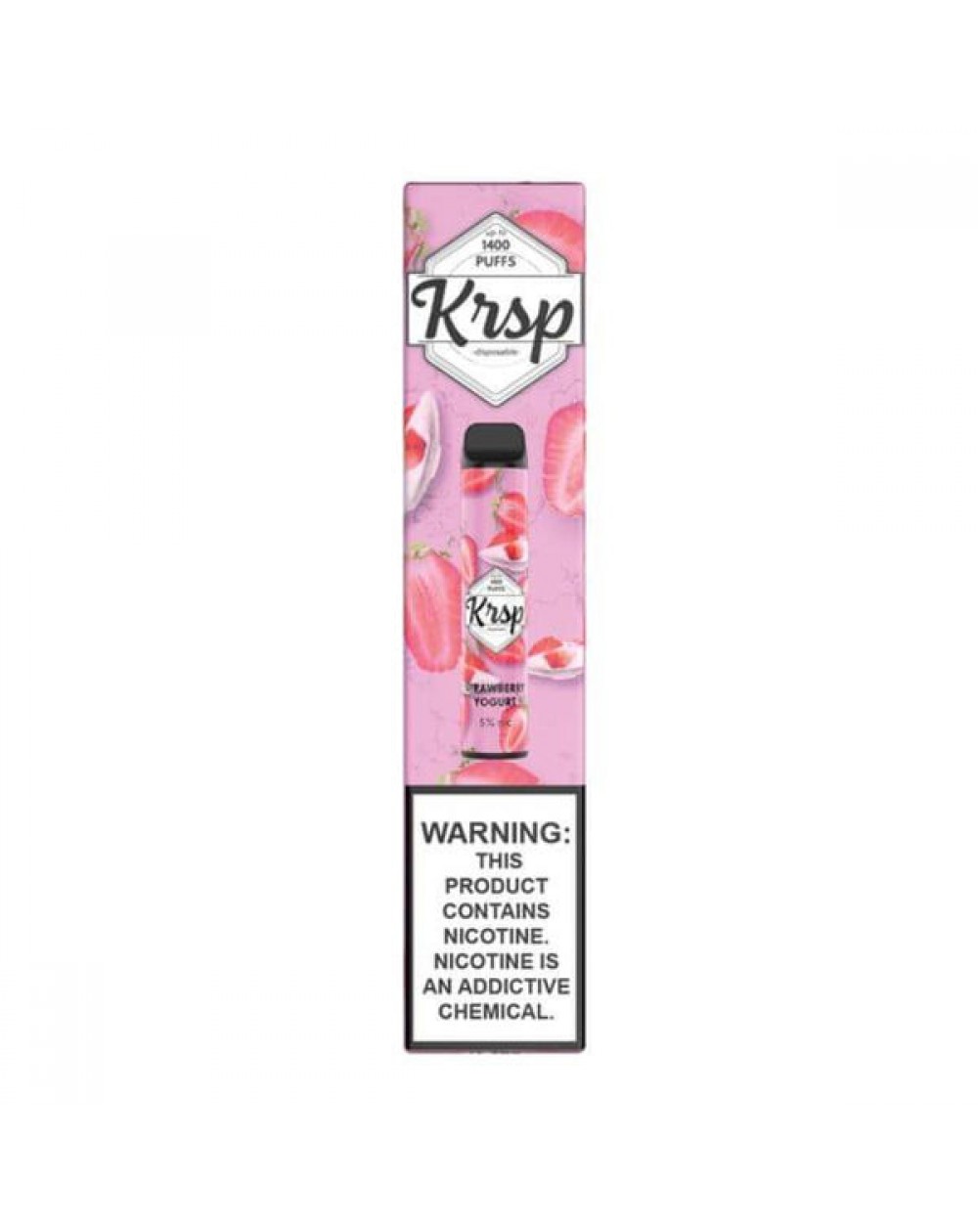 Strawberry Yogurt Disposable Device by KRSP 1400 Puffs | VapingeLiquid.com
