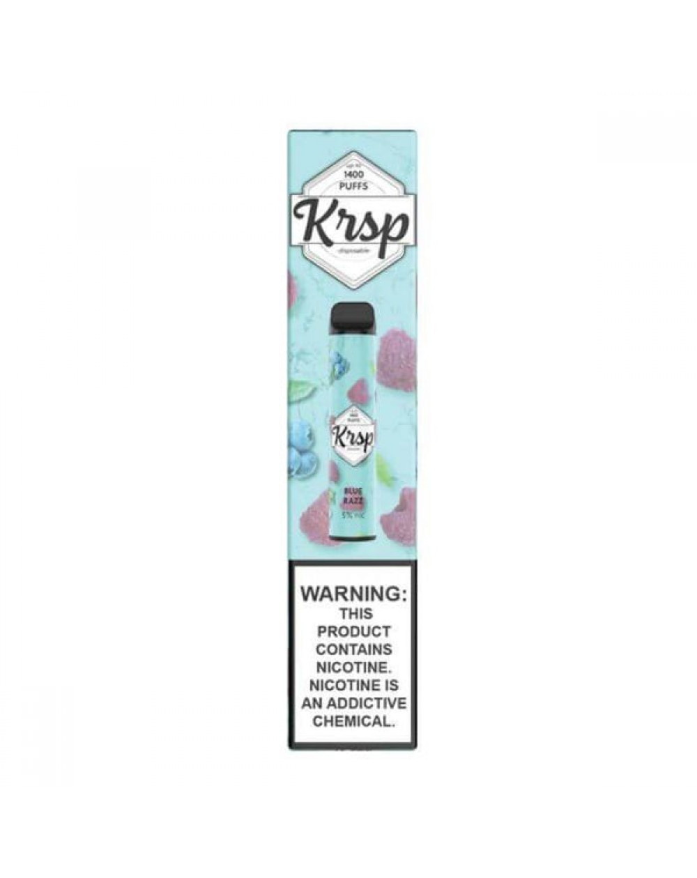 Blue Razz Disposable Device by KRSP 1400 Puffs | VapingeLiquid.com