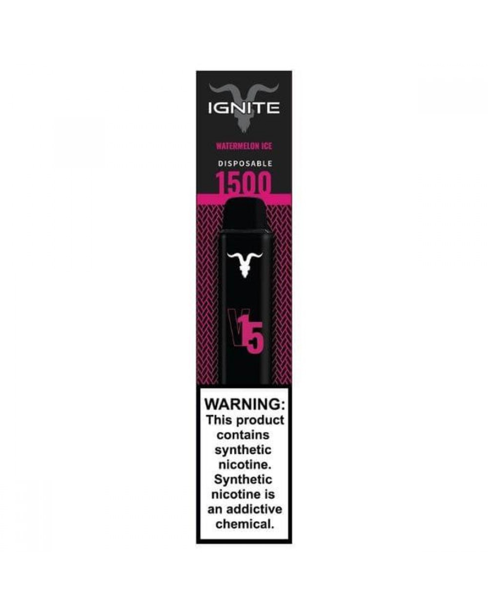 Ignite V15 Watermelon Ice Tobacco Free Nicotine Disposable Vape Pen ...