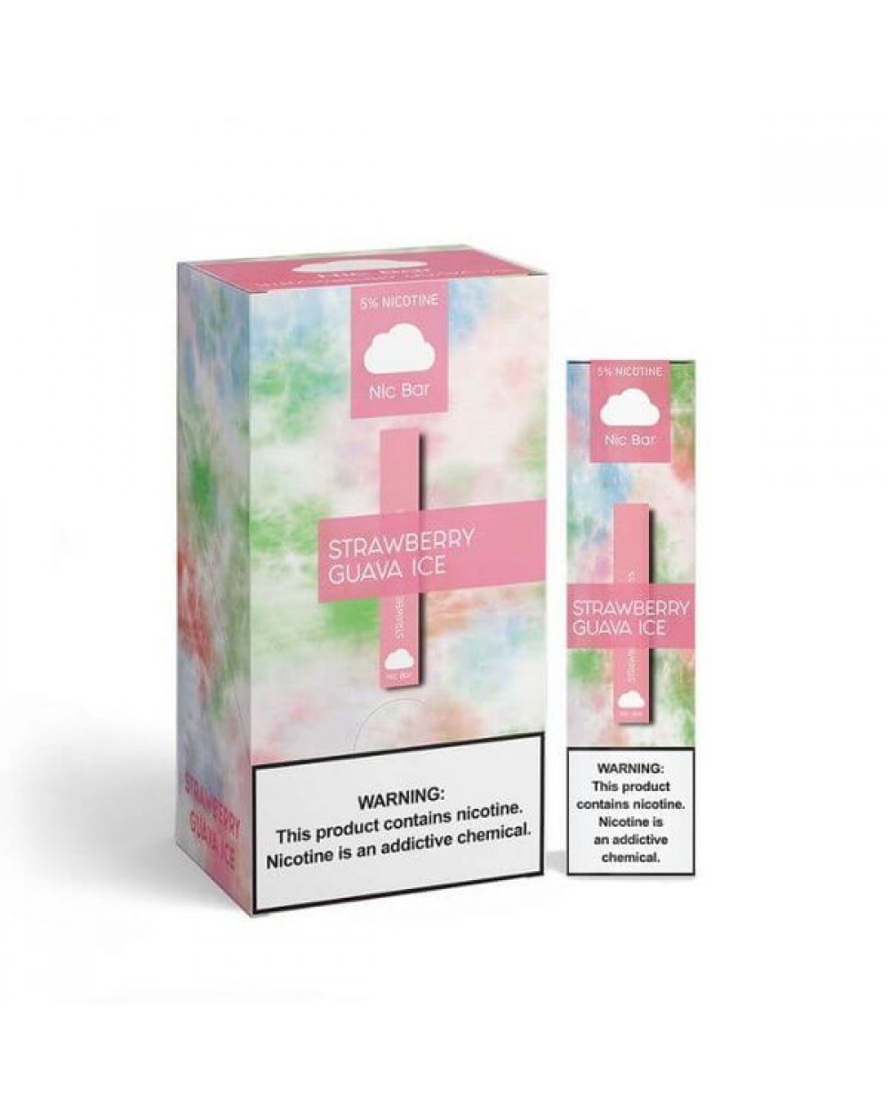 Nic Bar Strawberry Guava Ice Disposable Device | VapingeLiquid.com