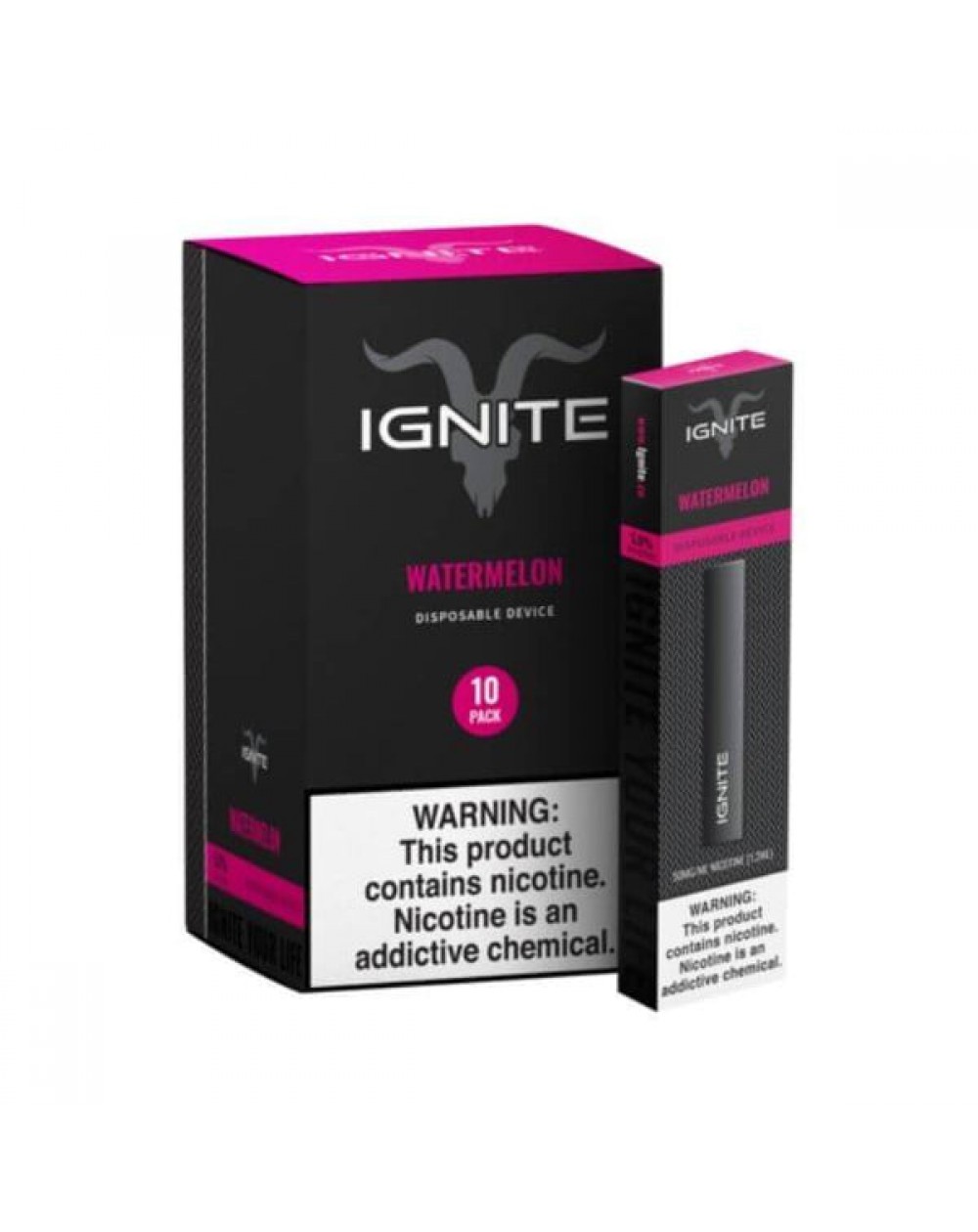 Ignite V3 Watermelon Tobacco Free Nicotine Disposable Vape Pen ...
