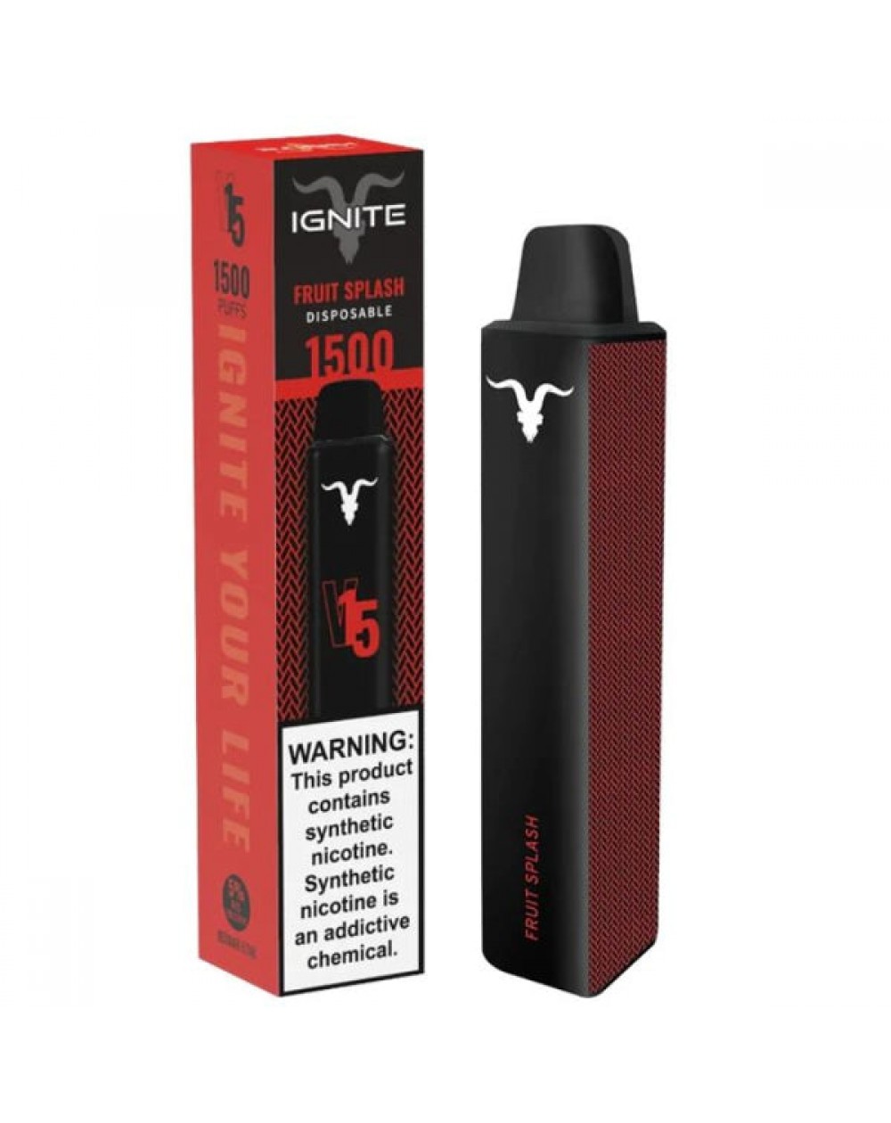 Ignite V15 Fruit Splash Tobacco Free Nicotine Disposable Vape Pen ...