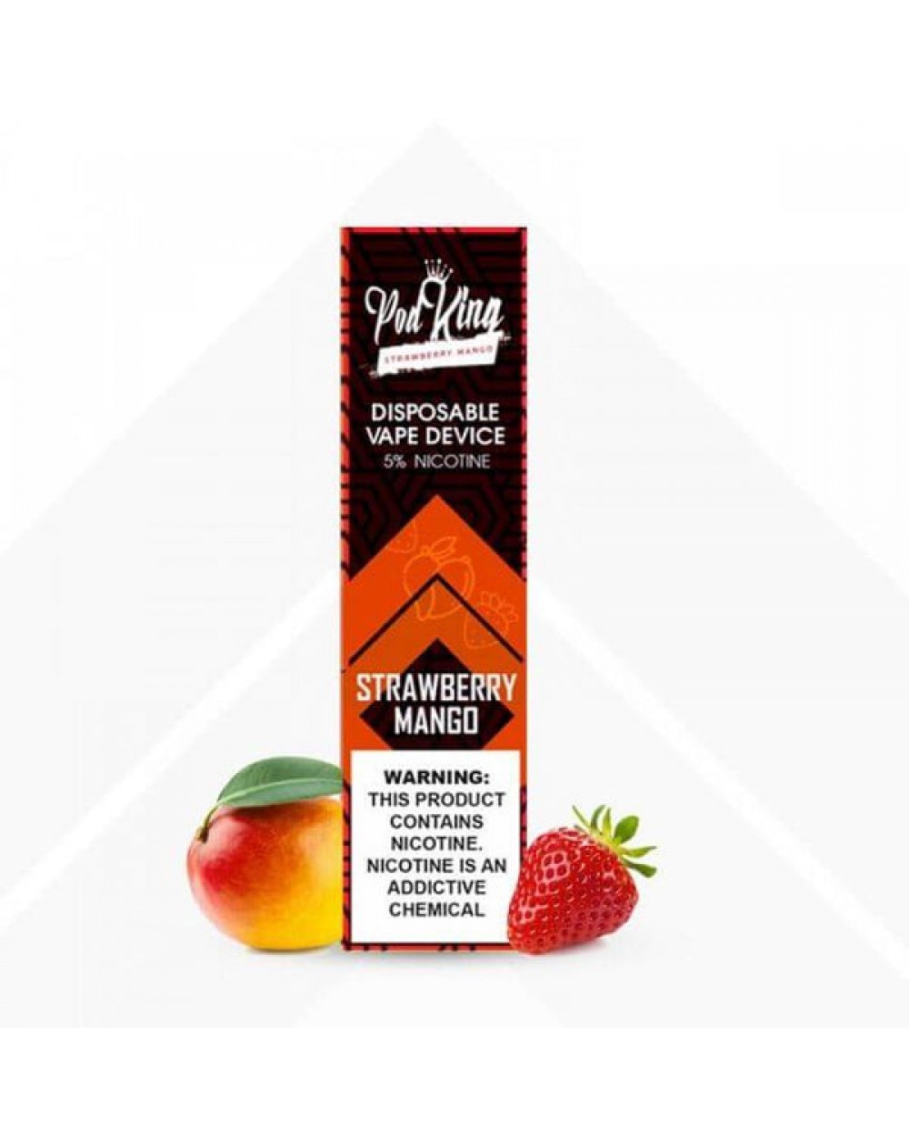 Pod King Strawberry Mango Disposable Device | VapingeLiquid.com