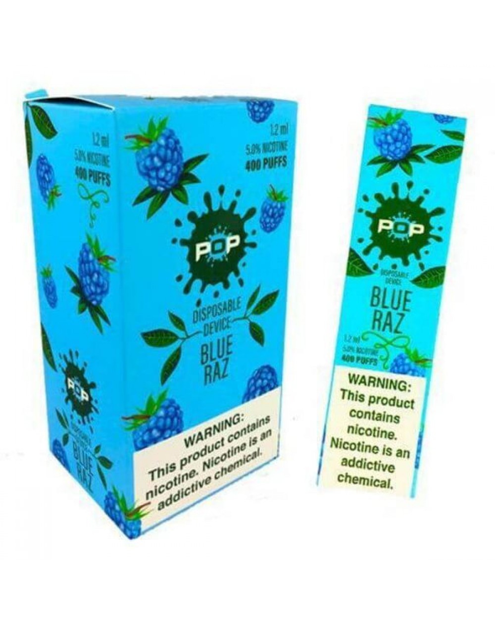 Pop Blue Razz Disposable Device | VapingeLiquid.com