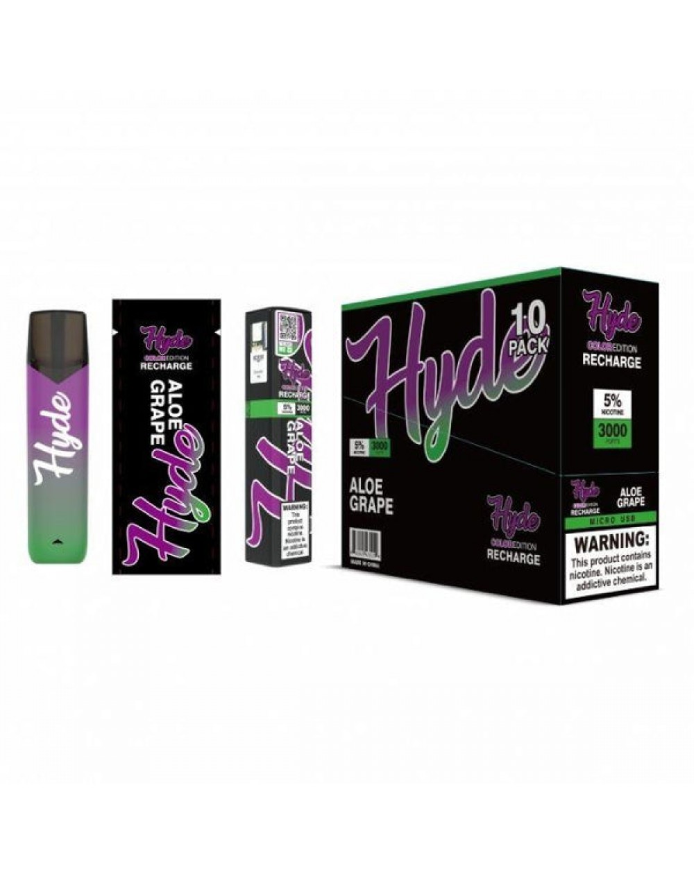 Hyde Color Recharge Disposable Vape Pen | VapingeLiquid.com