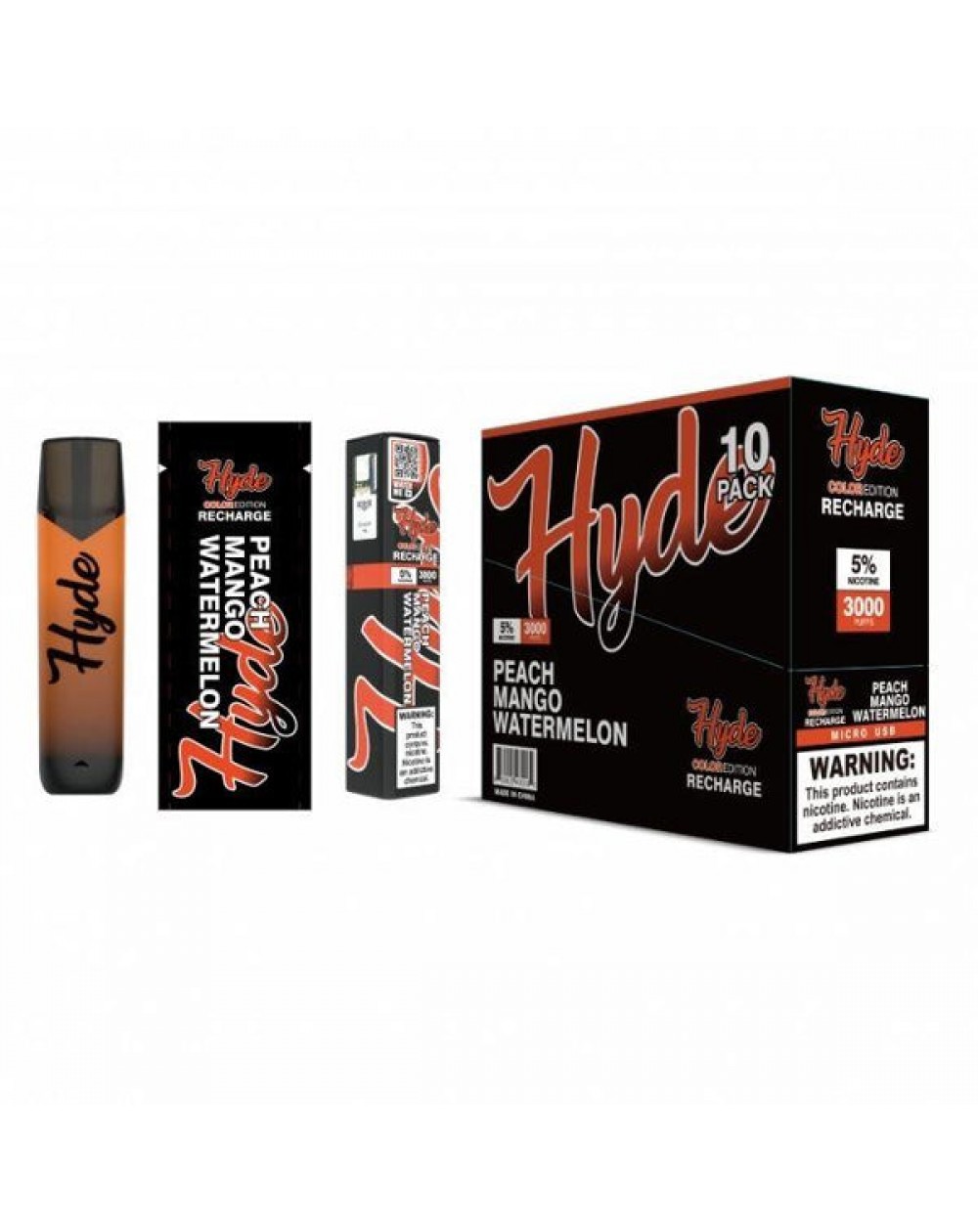 Hyde Color Recharge Disposable Vape Pen | VapingeLiquid.com
