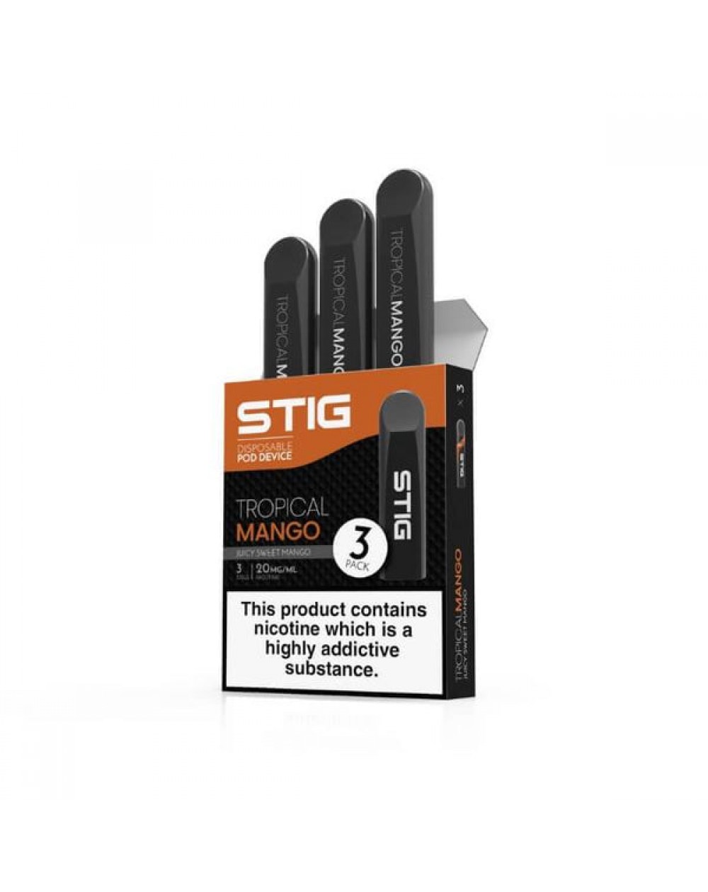 VGOD STIG Tropical Mango Disposable Pod Device | VapingeLiquid.com