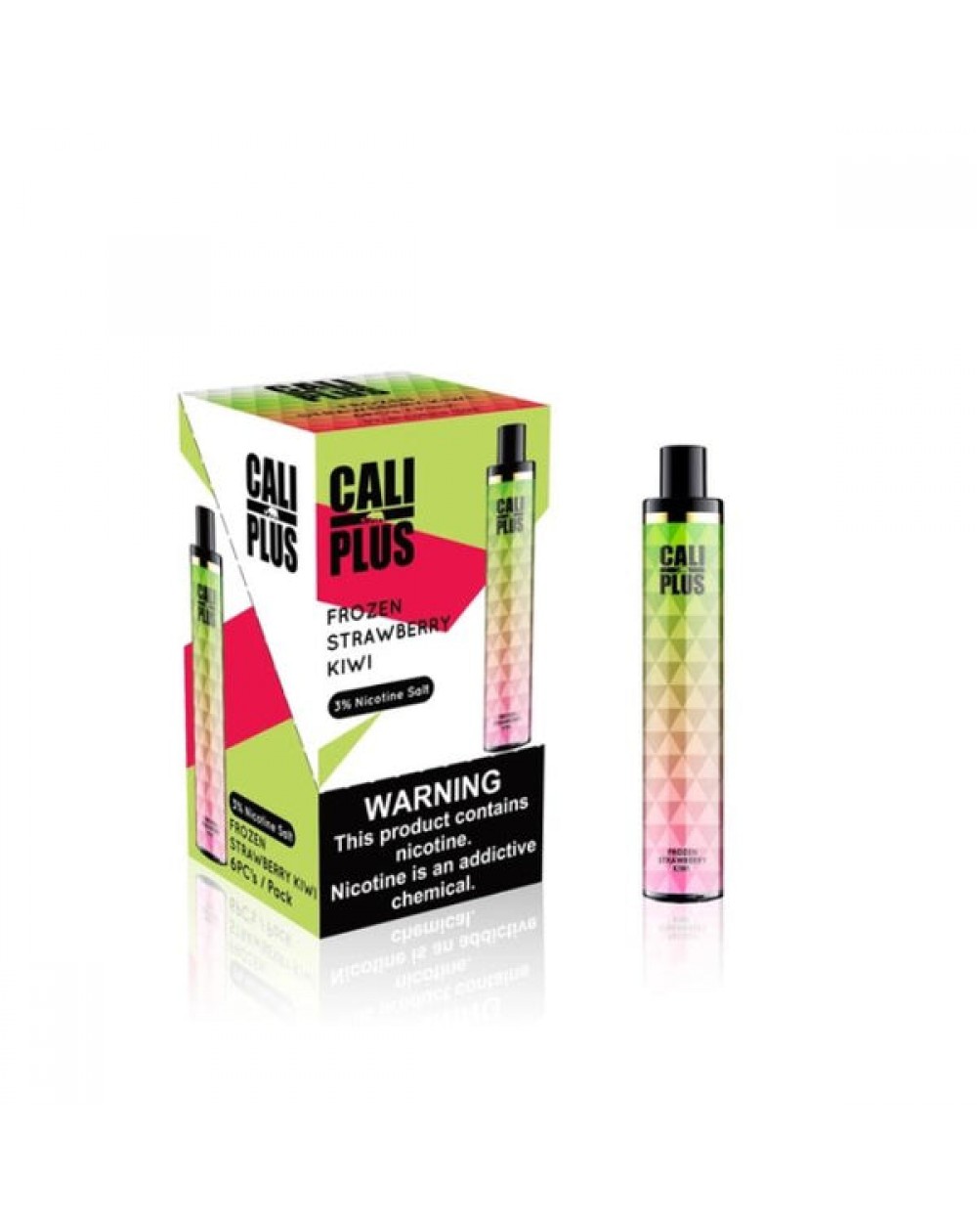 Frozen Strawberry Kiwi Disposable Device by Cali Plus | VapingeLiquid.com