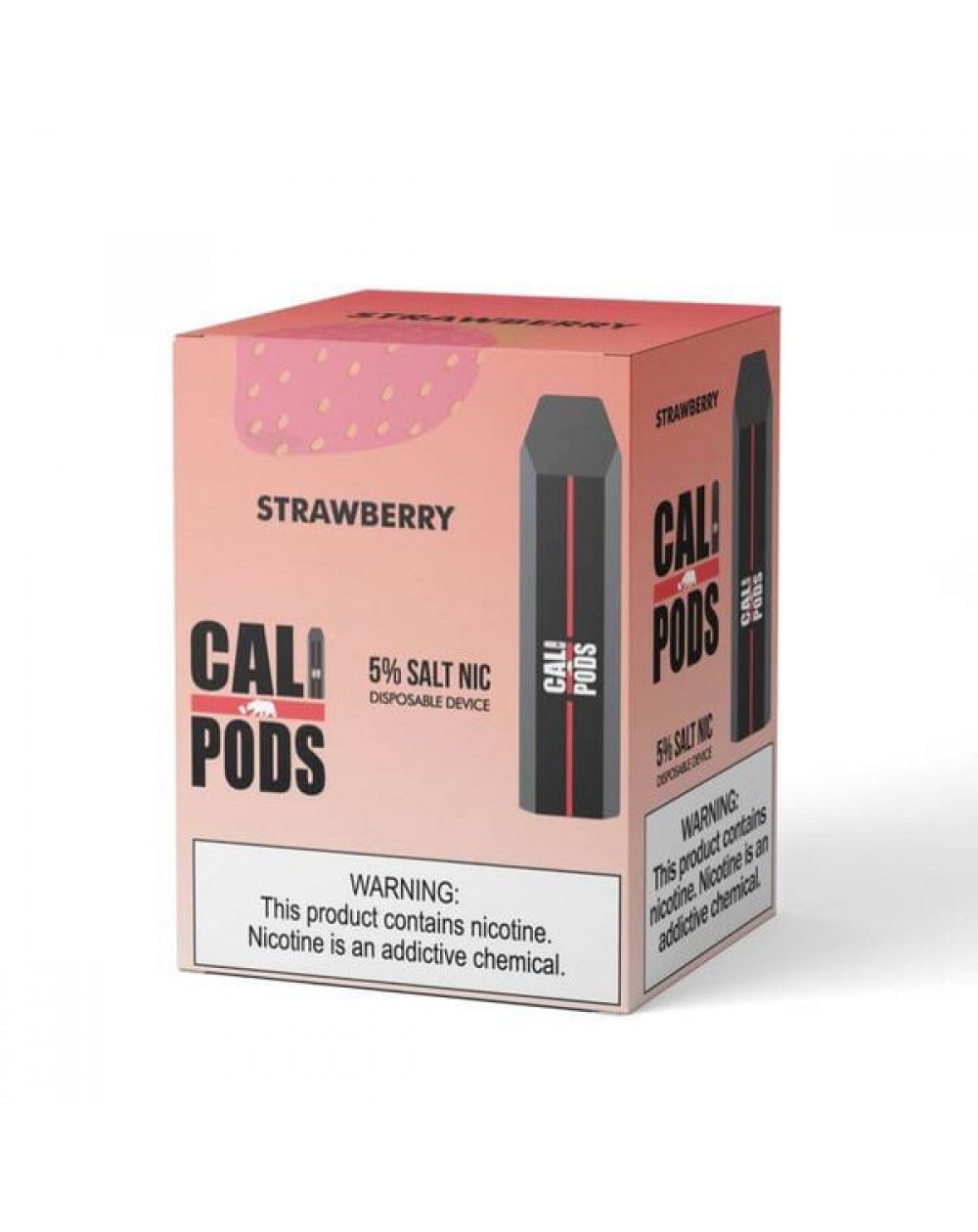 Cali Pods Strawberry Disposable Device | VapingeLiquid.com