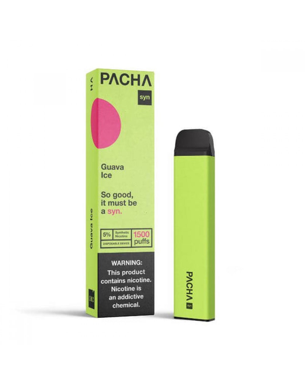 Pacha Syn 1500 Puffs Synthetic Nicotine Disposable Vape Pen ...