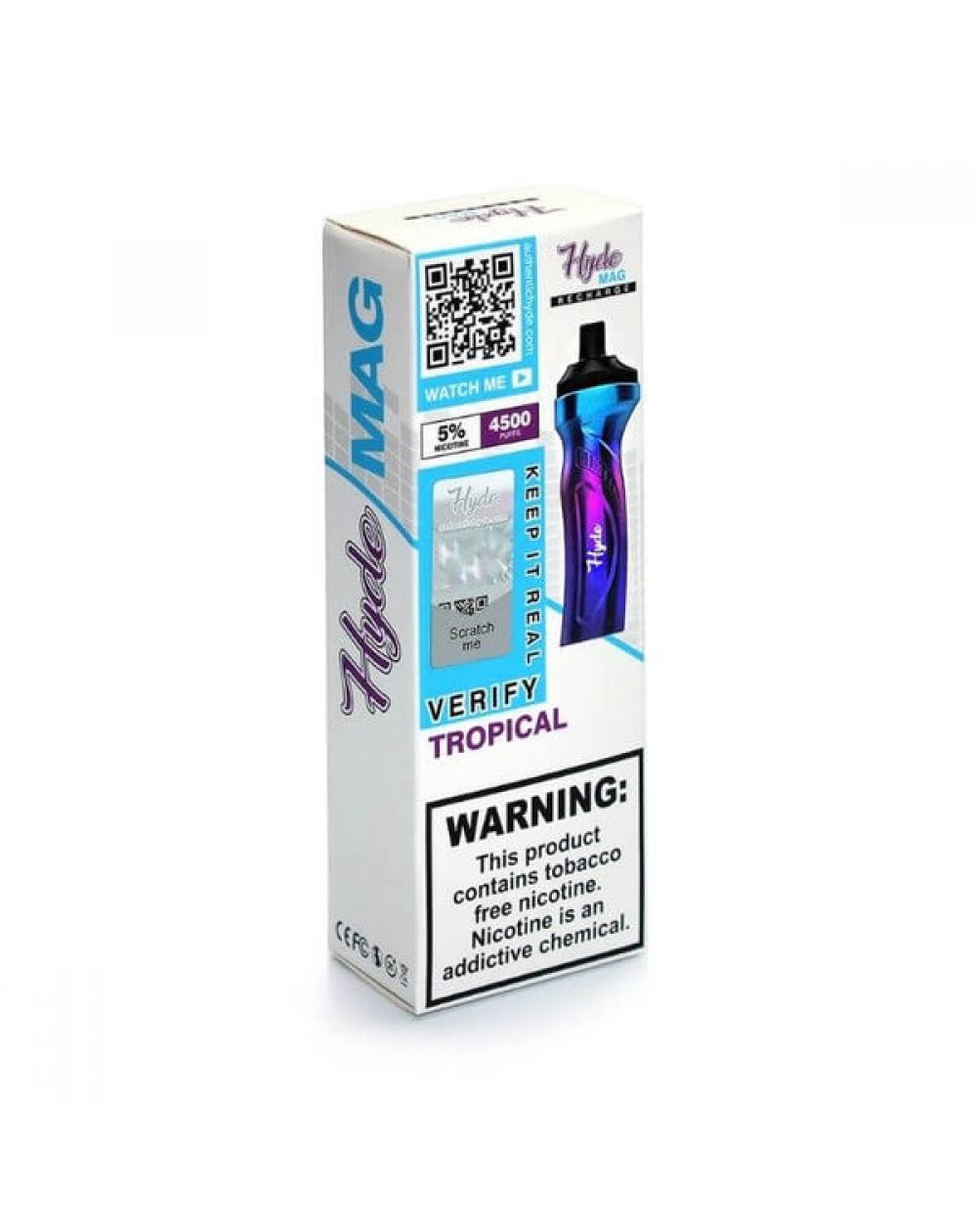 Hyde Mag Recharge Tobacco Free Nicotine Disposable Vape Pen ...